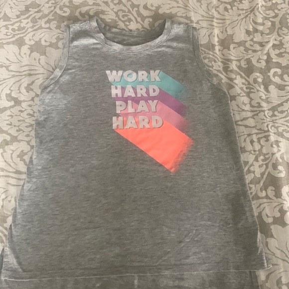 Athletic Works | Shirts & Tops | Athletic Works Girls Work Hard Play Hard Tee Size L 12 | Poshmark
